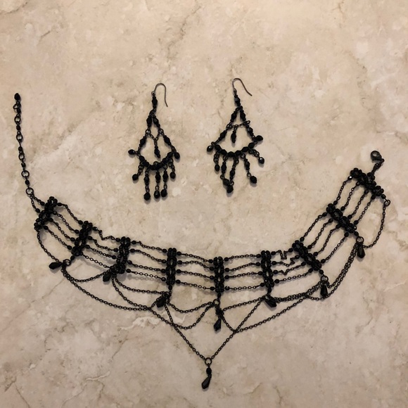 Cache | Jewelry | Cache Choker Necklace And Earrings | Poshmark